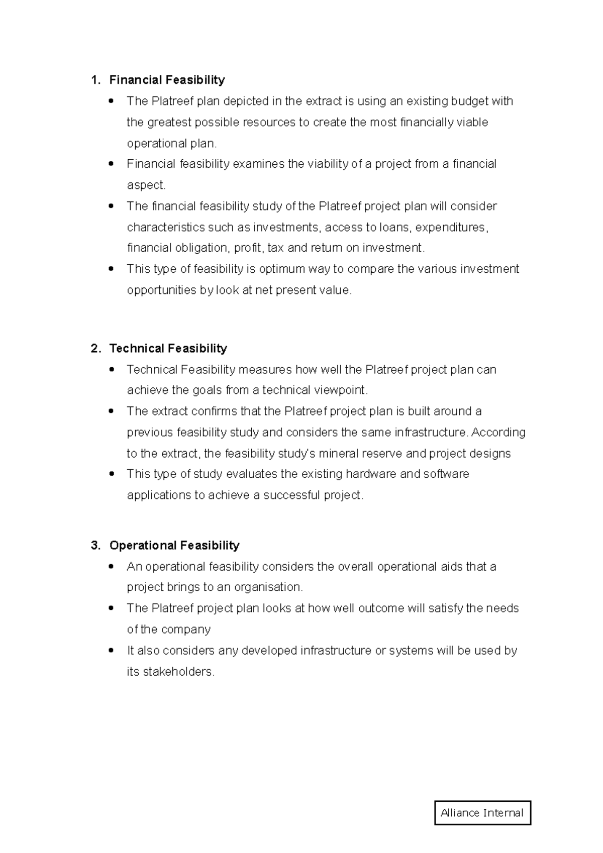 7 Types of Feasibility studies - Financial Feasibility The Platreef ...