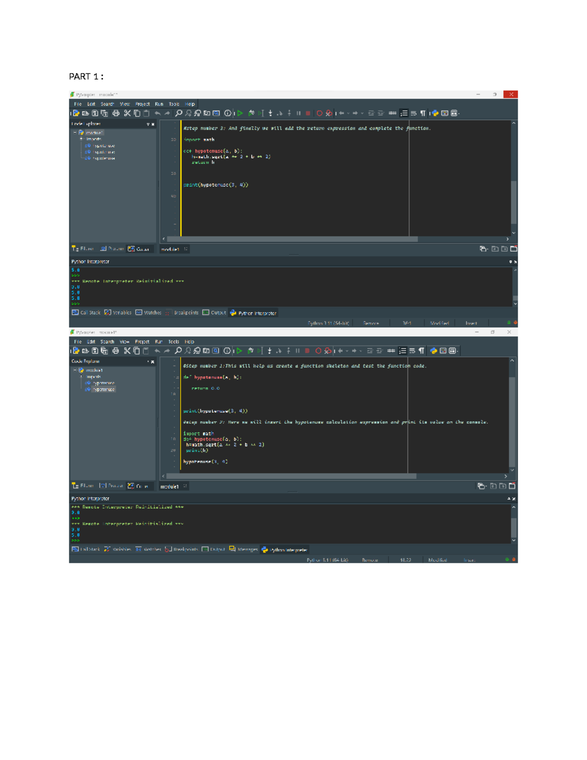 CS 1101 Programming Assignment Unit 04: Python Functions and Logic ...