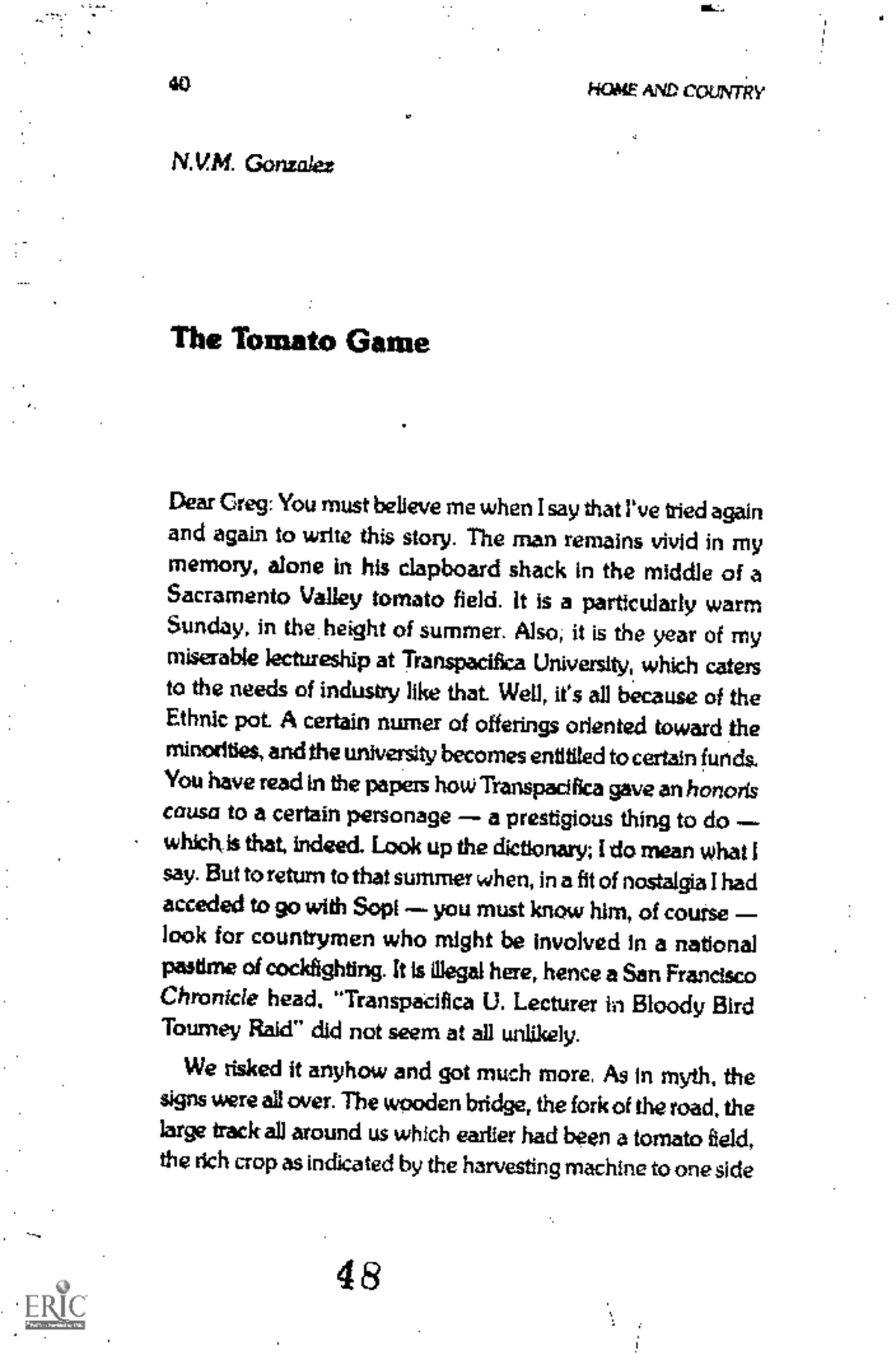 The Tomato Game: An Engaging Narrative of Life & Culture - Studocu
