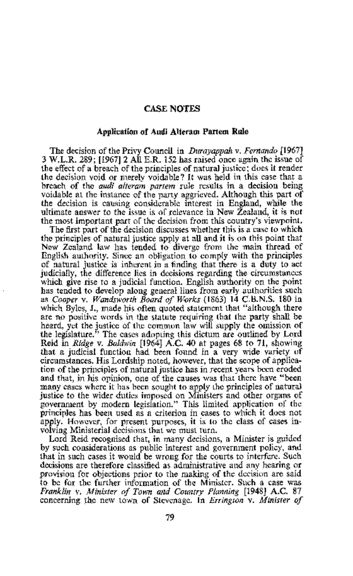 Durayappah v. Fernando Case Study: Natural Justice Principles Analysis ...