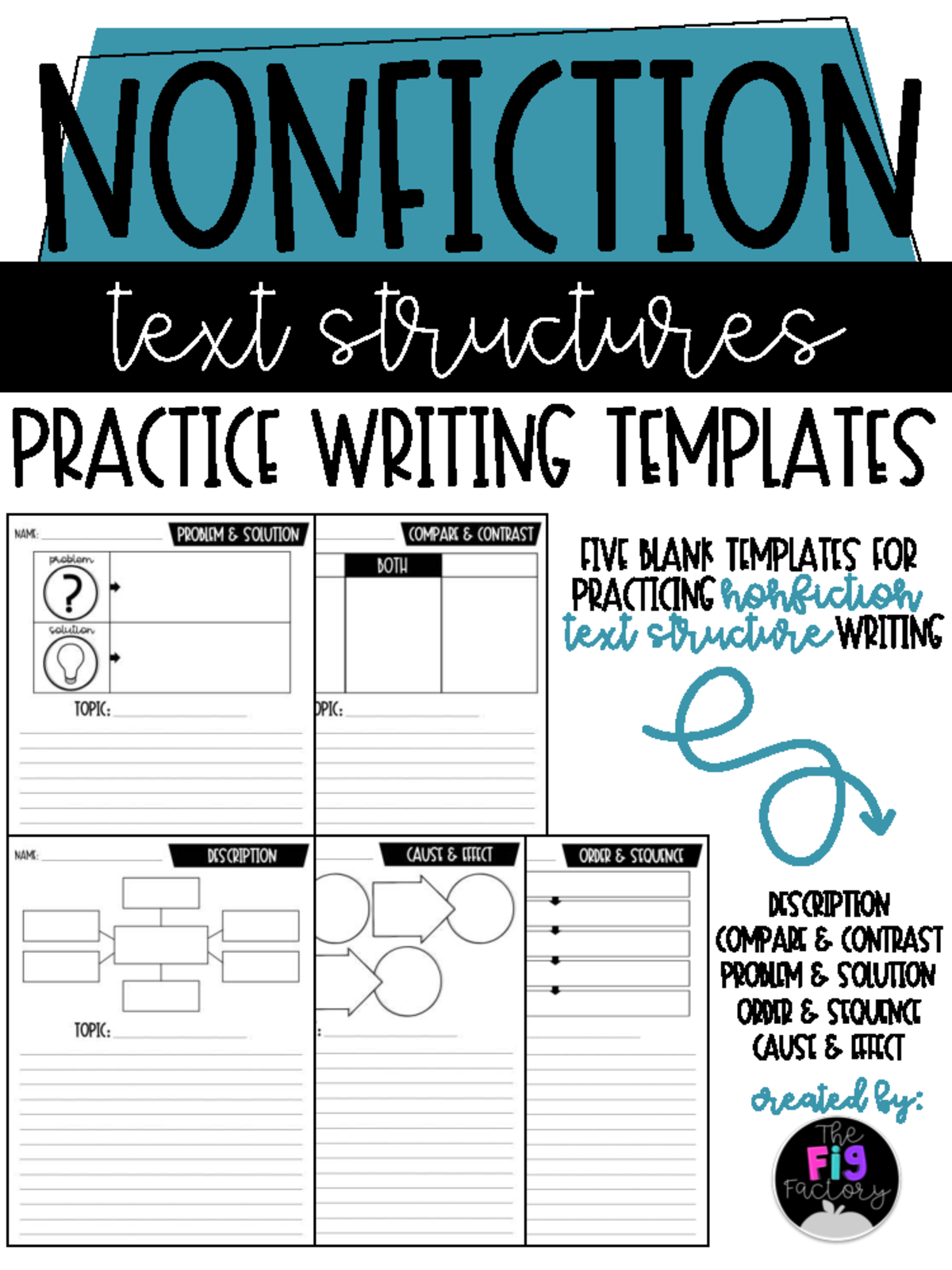 Nonfiction Text Structures Writing Templates - text structures : - Studocu