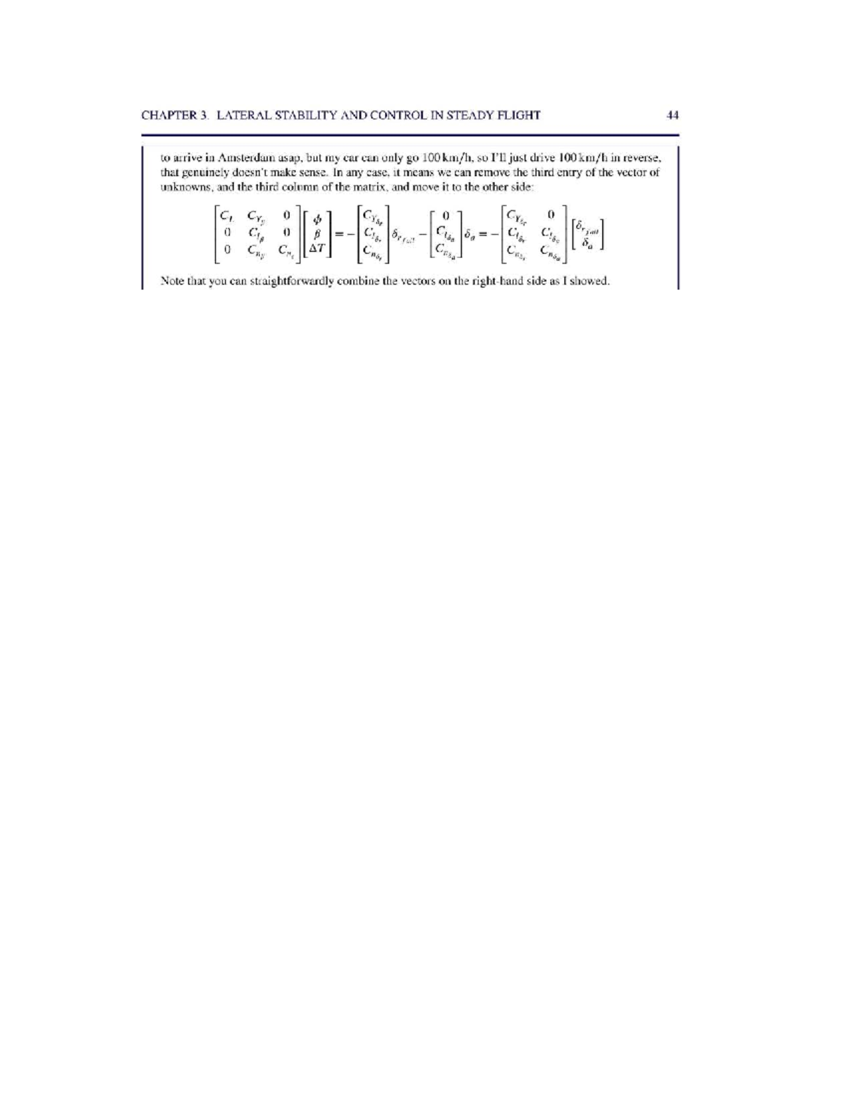CHAPTER 3: Lateral Stability & Control in Steady Flight - Q3 - Studeersnel
