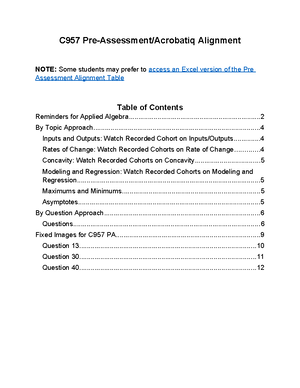 C957 Key Concepts and Formulas Summary for Review - Studocu