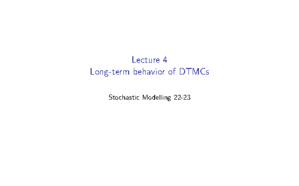 Lecture 2 preliminary - Slides Week 2 - Lecture 2 Transient ...