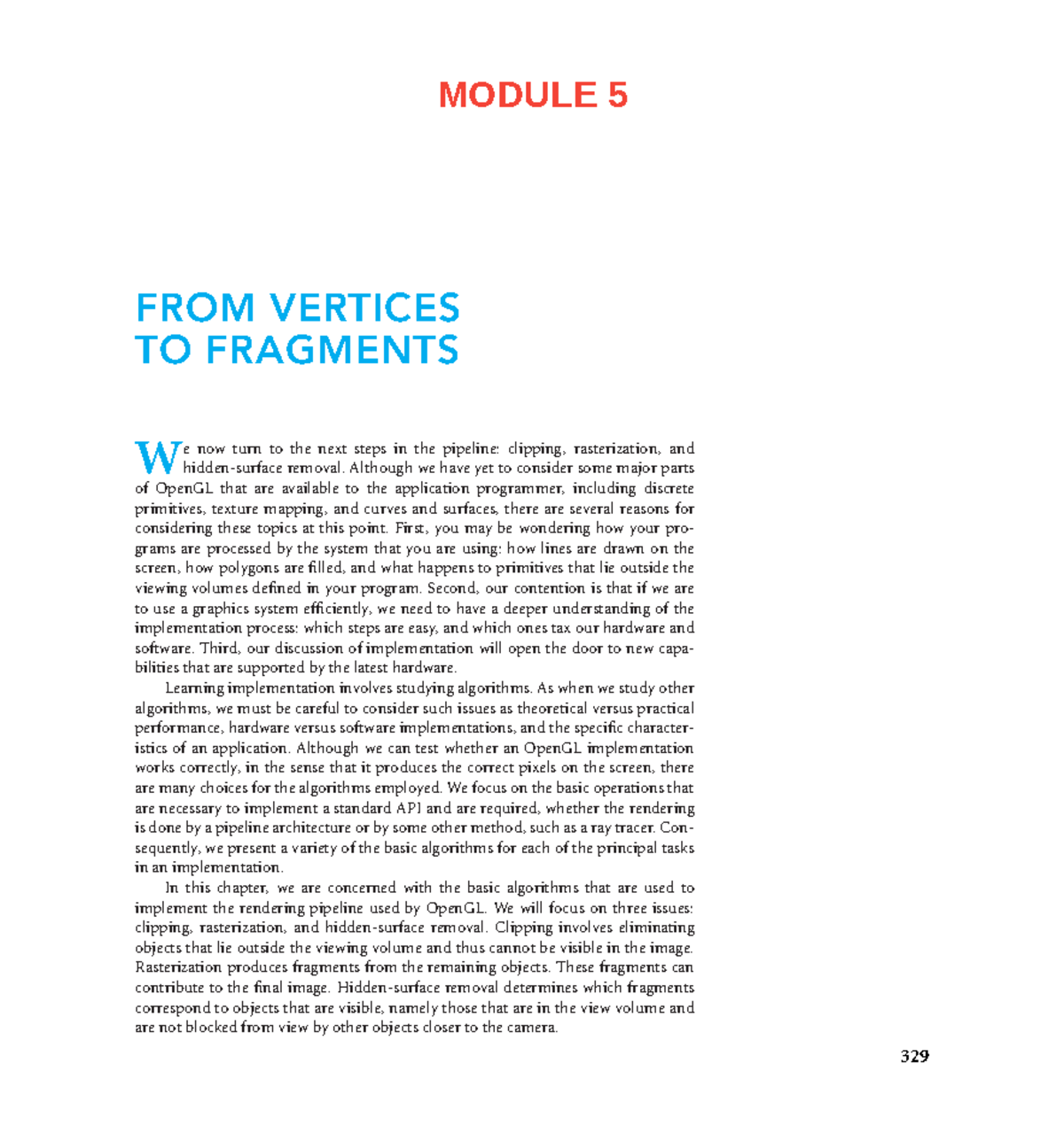 MOD-5 - Nxxjxnxn - C H A P T E R 7 FROM VERTICES TO FRAGMENTS W e now turn to the next steps in ...