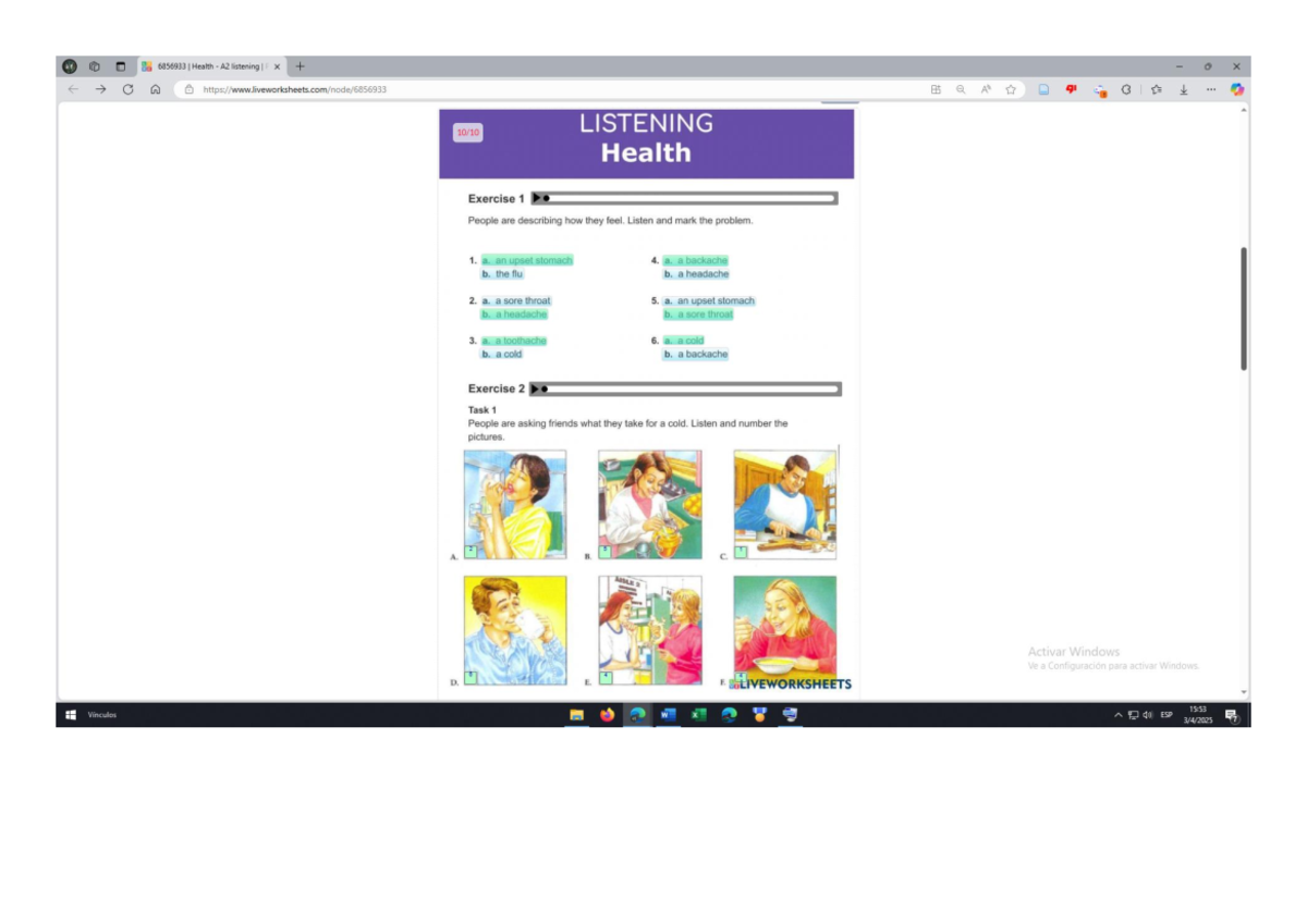 6856933 Health A2 listening exercises for understanding health issues ...