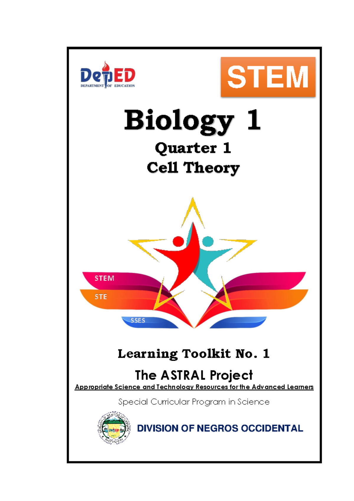 STEM Biology 1 Q1 Learning Toolkit: Exploring Cell Theory - Studocu
