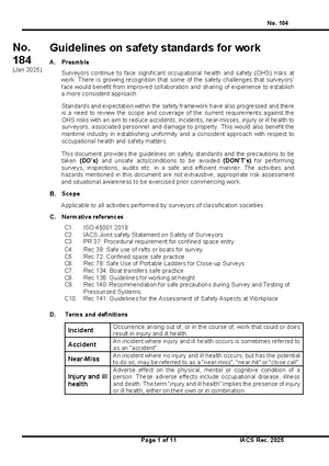 IACS Rec. 2021 No.47: Shipbuilding & Repair Quality Standards (Rev.10 ...