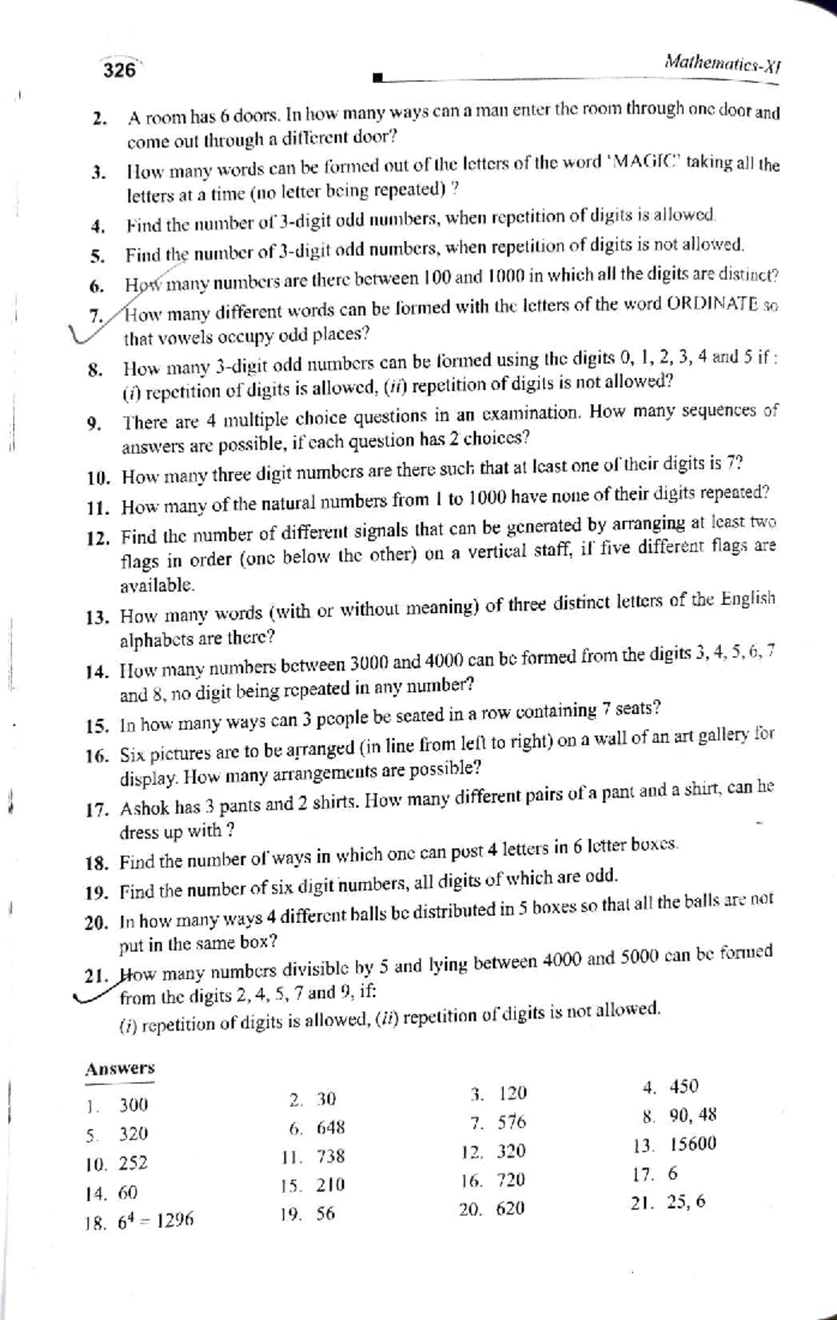 CH 7 PAND C Assignment - Combinatorial Problems and Solutions - Studocu