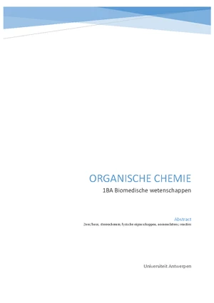 Organische Chemie: Functionele Groepen & Naamgeving Voorbeelden - Studocu