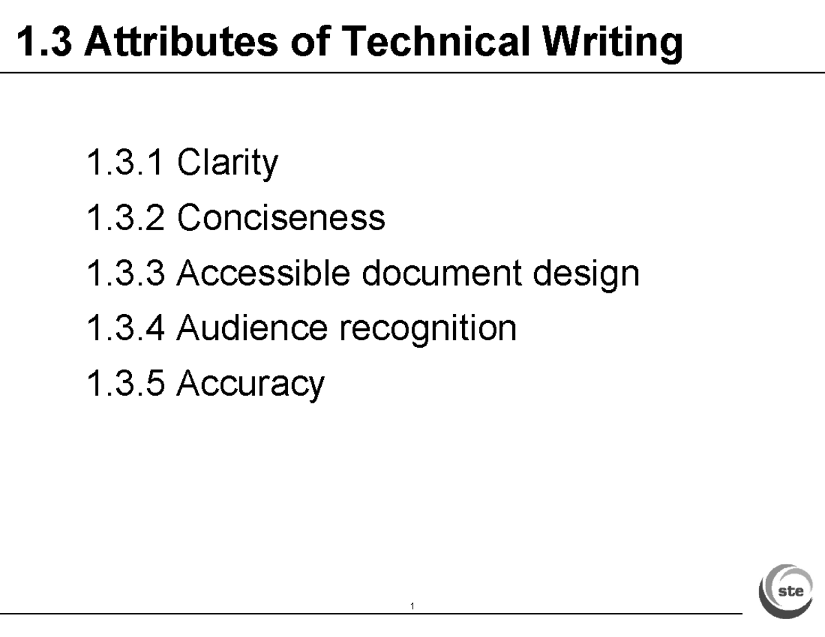 2. Attributes of Technical Writing: Clarity, Conciseness, and Design ...