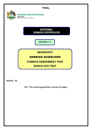 Geography Grade 12 ATP 2025P - basic education Department: Basic ...