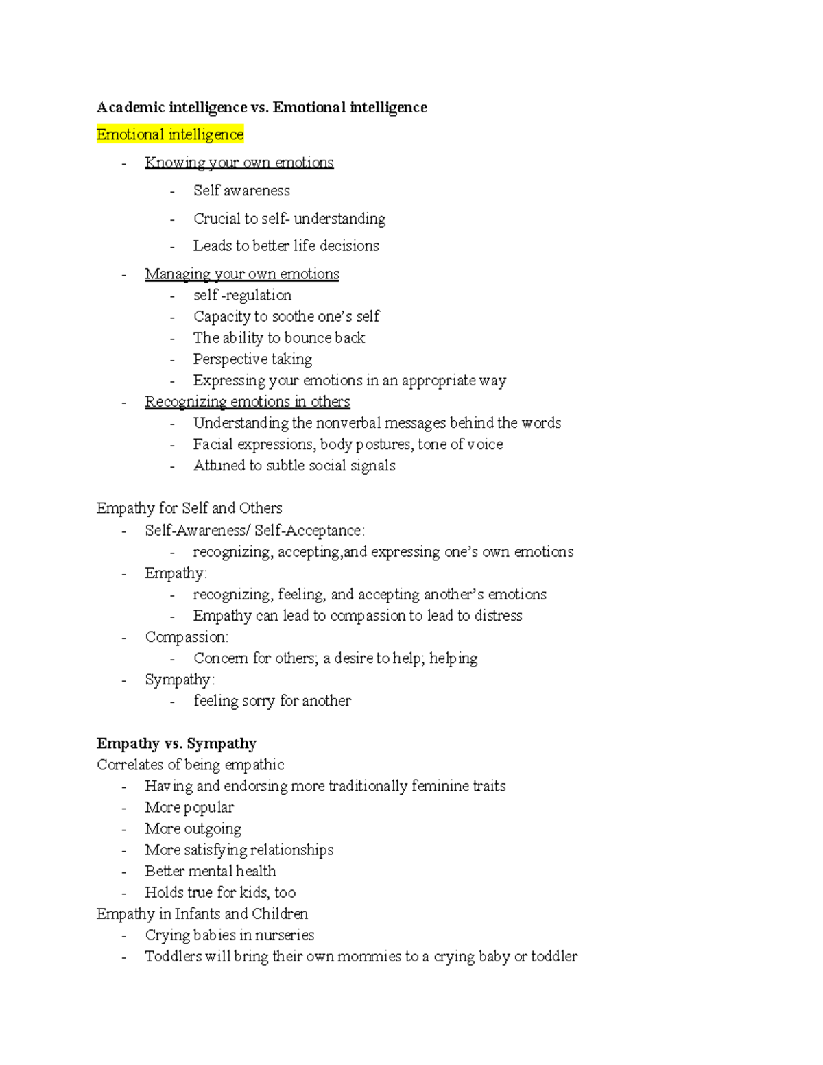 Academic intelligence vs Emotional intelligence - Academic intelligence ...