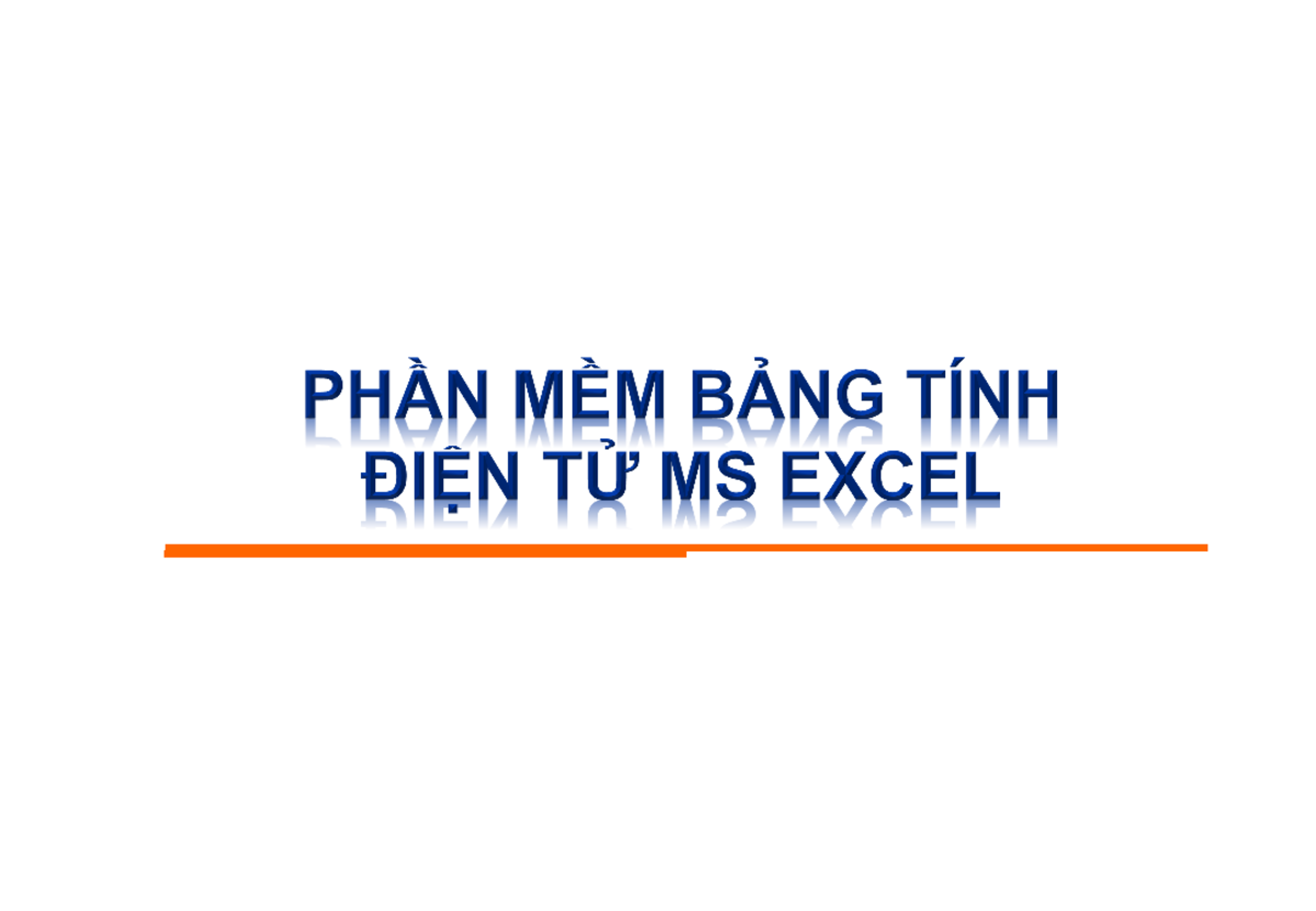 Chương 4: Hướng Dẫn Sử Dụng Giao Diện MS Excel - Studocu