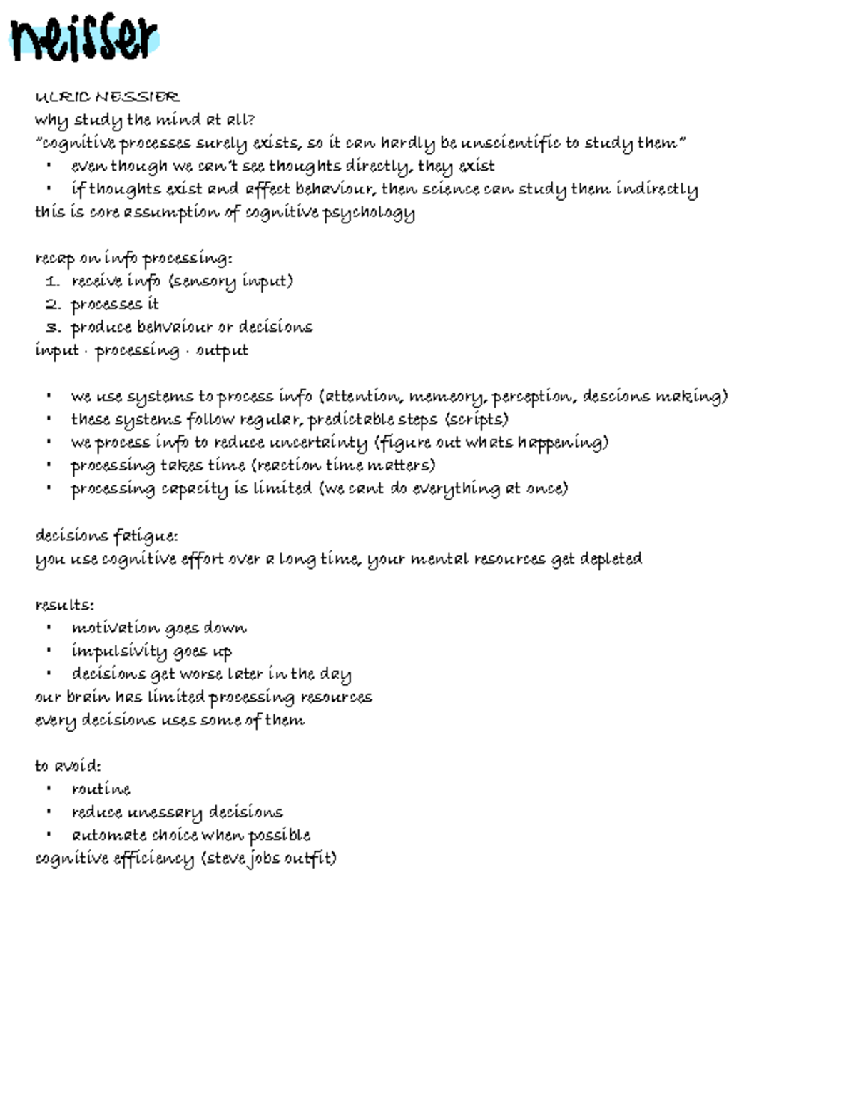 Cognitive Psychology: Mind and Brain Interactions - Studocu