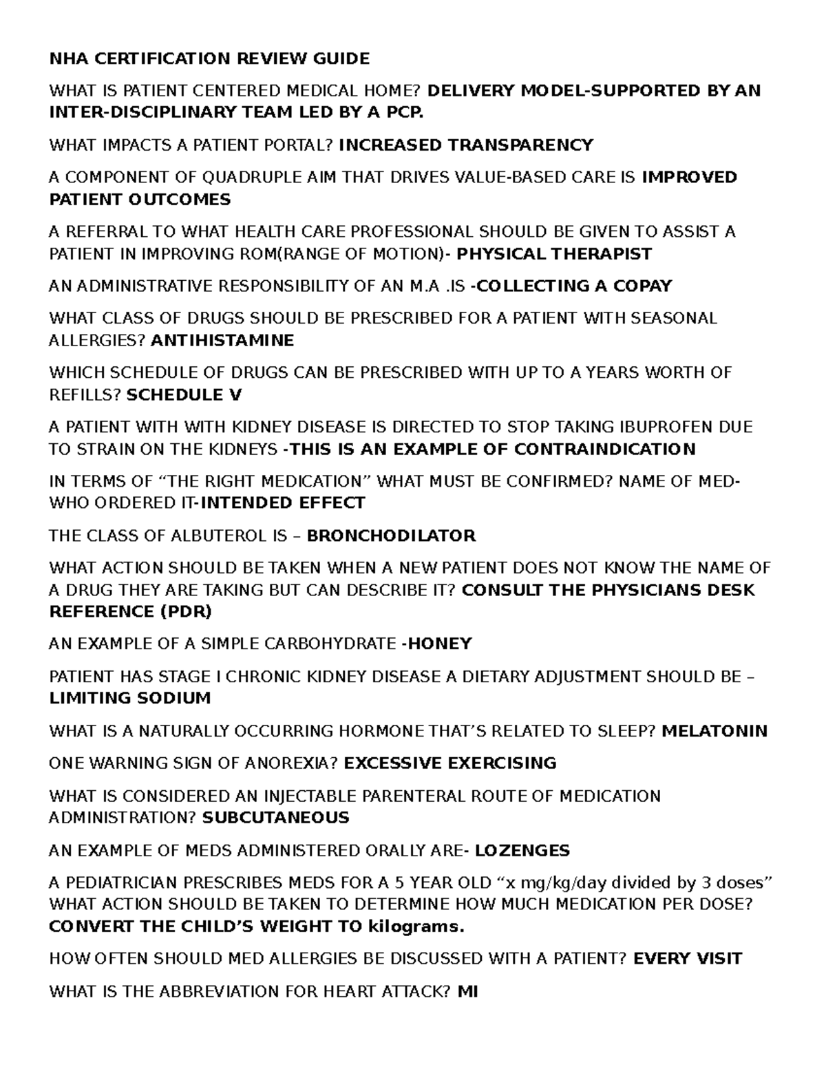 NHA Medical Assistant Certification Review: Key Concepts & Procedures ...