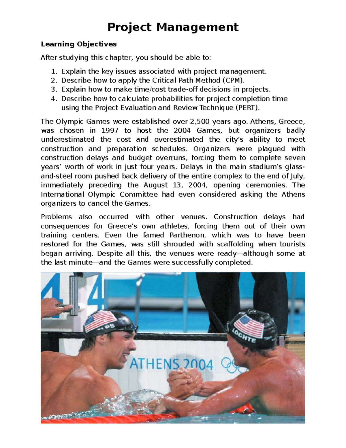 Project Management Learning Objectives and Key Concepts - Studocu