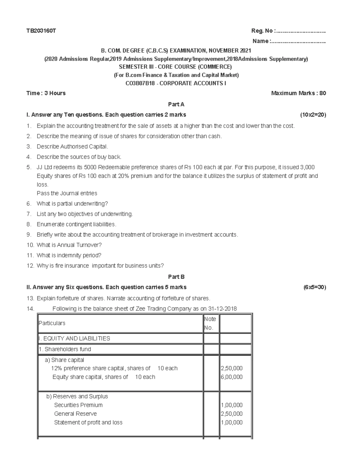 Underwriting - Corporate Accounting Notes - 2 UNDERWRITING OF SHARES ...