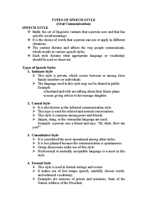 Types OF Speech ACT in Oral Communication - TYPES OF SPEECH ACT (Oral ...