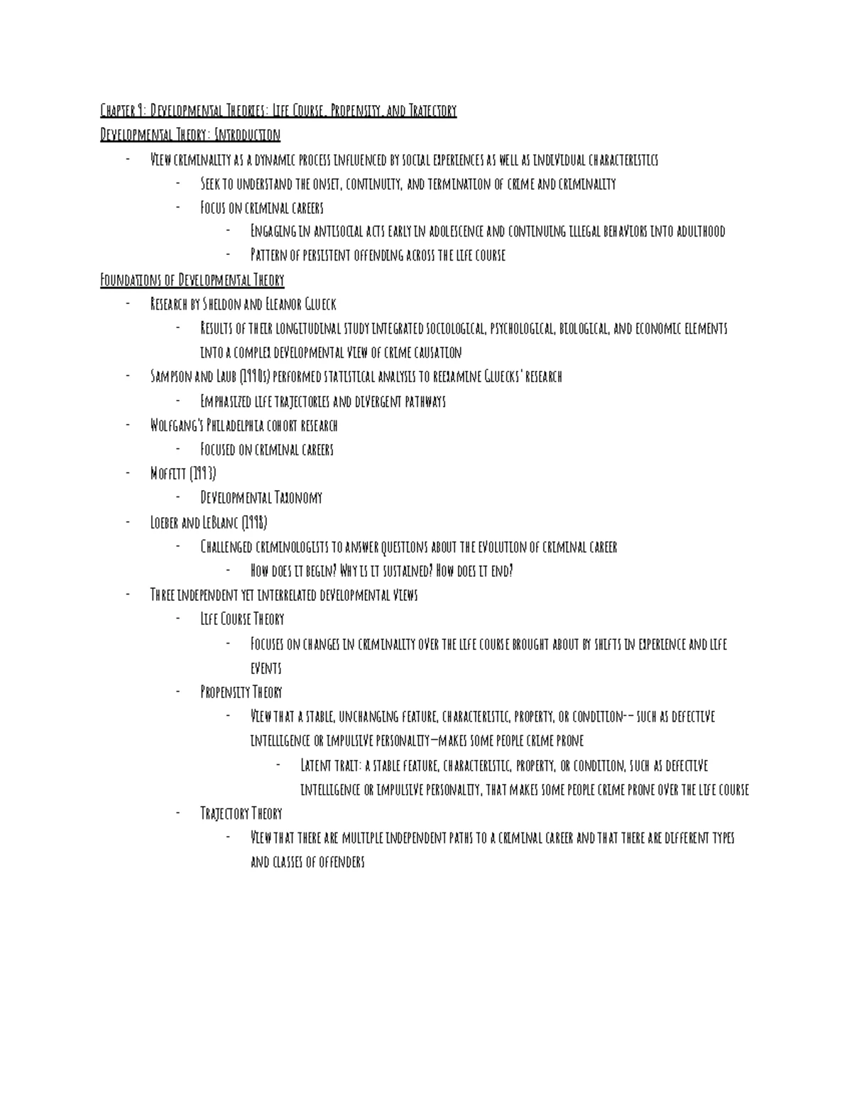 Criminology Chapter 5 Trait Theory - Criminology Chapter 5 Trait Theory ...