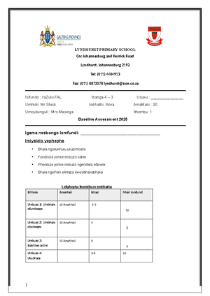 [Solved] How to write uhlaka - IsiZulu - First Additional Language ...