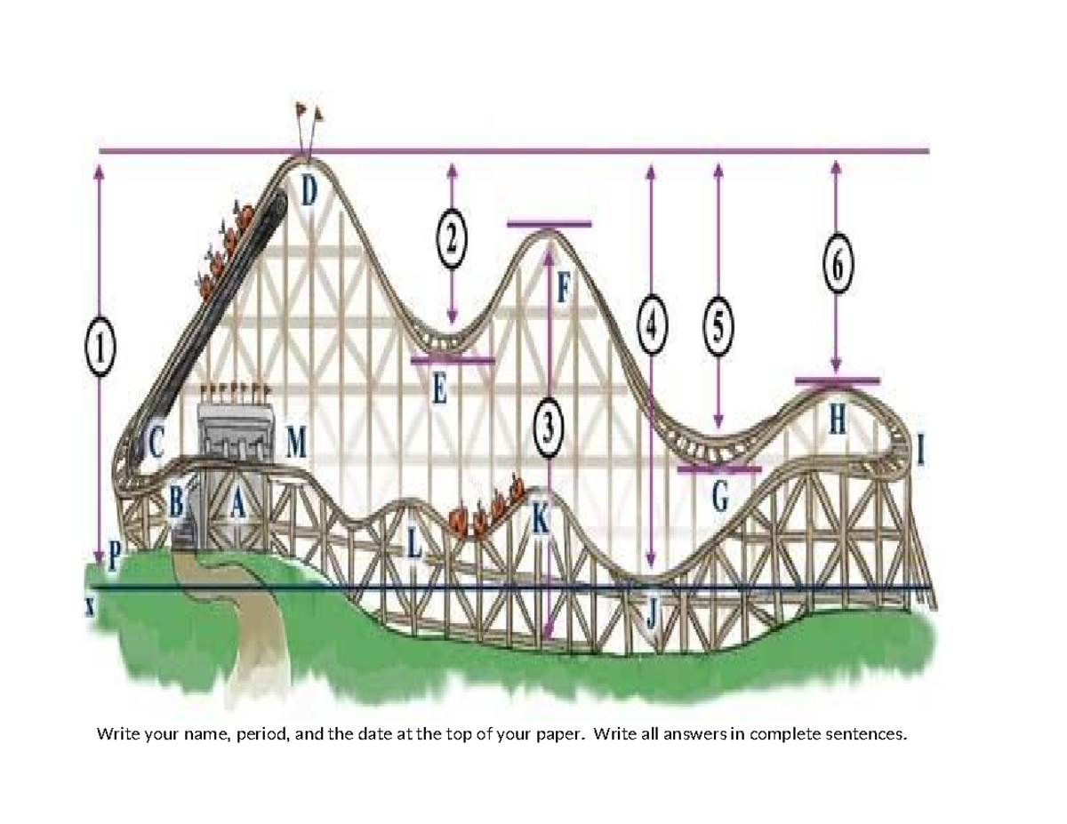 Sanvi Kundapur [ Student] - Roller Coaster Physics Quiz - Write your ...