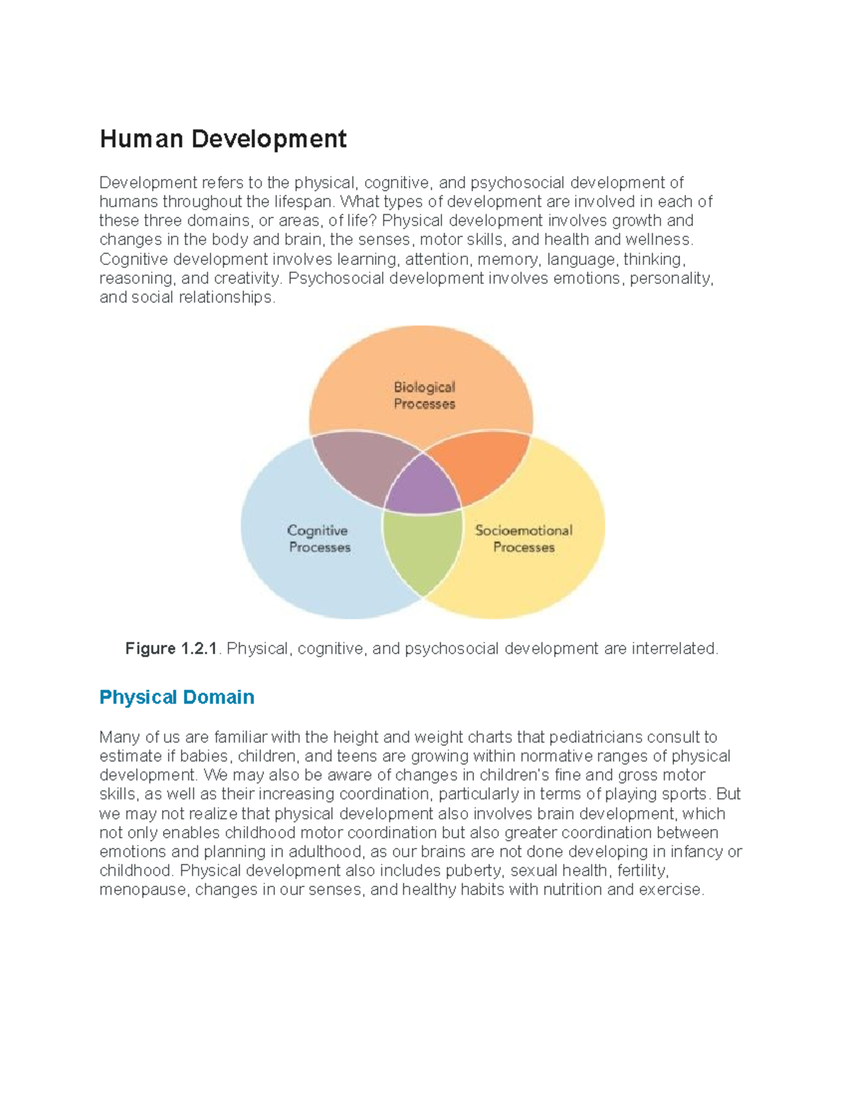 Domains of Development: Physical, Cognitive, and Psychosocial (Prof Ed ...