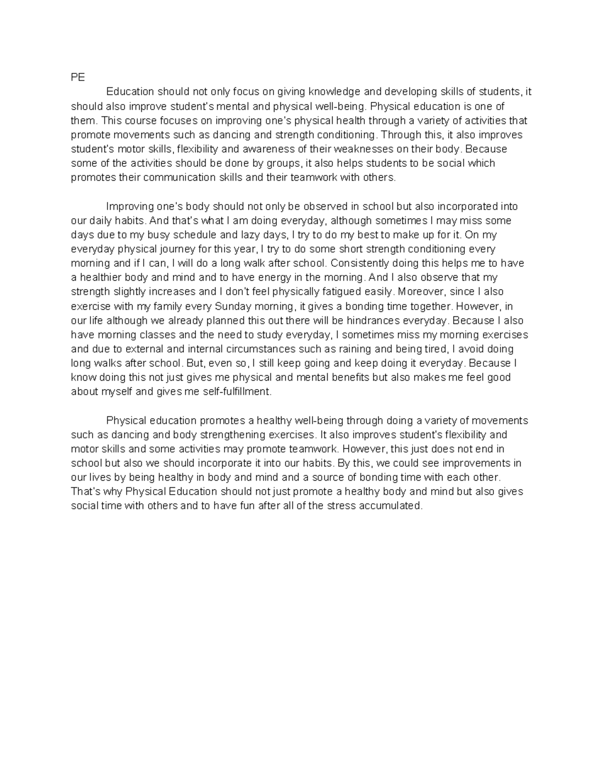 PE 101: The Importance of Holistic Development in Physical Education ...