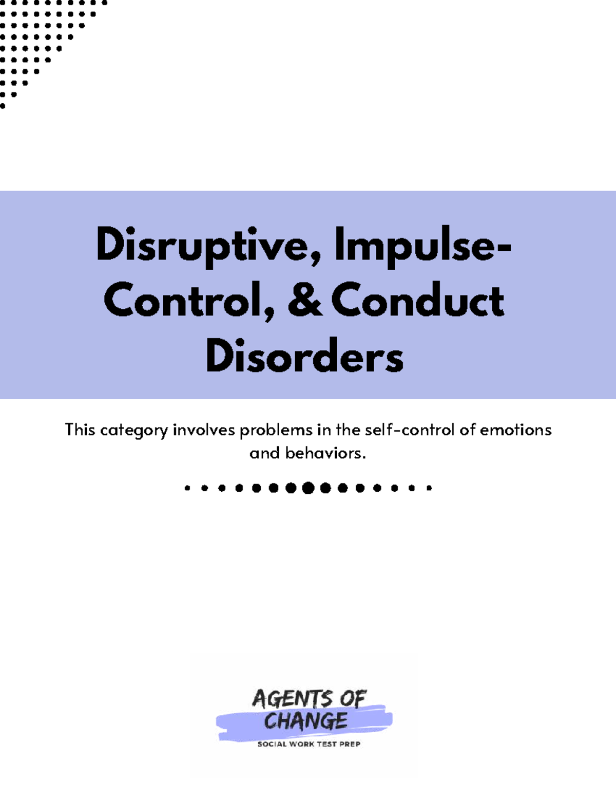 DSM-5 Diagnostic Criteria for Disruptive & Conduct Disorders - Studocu