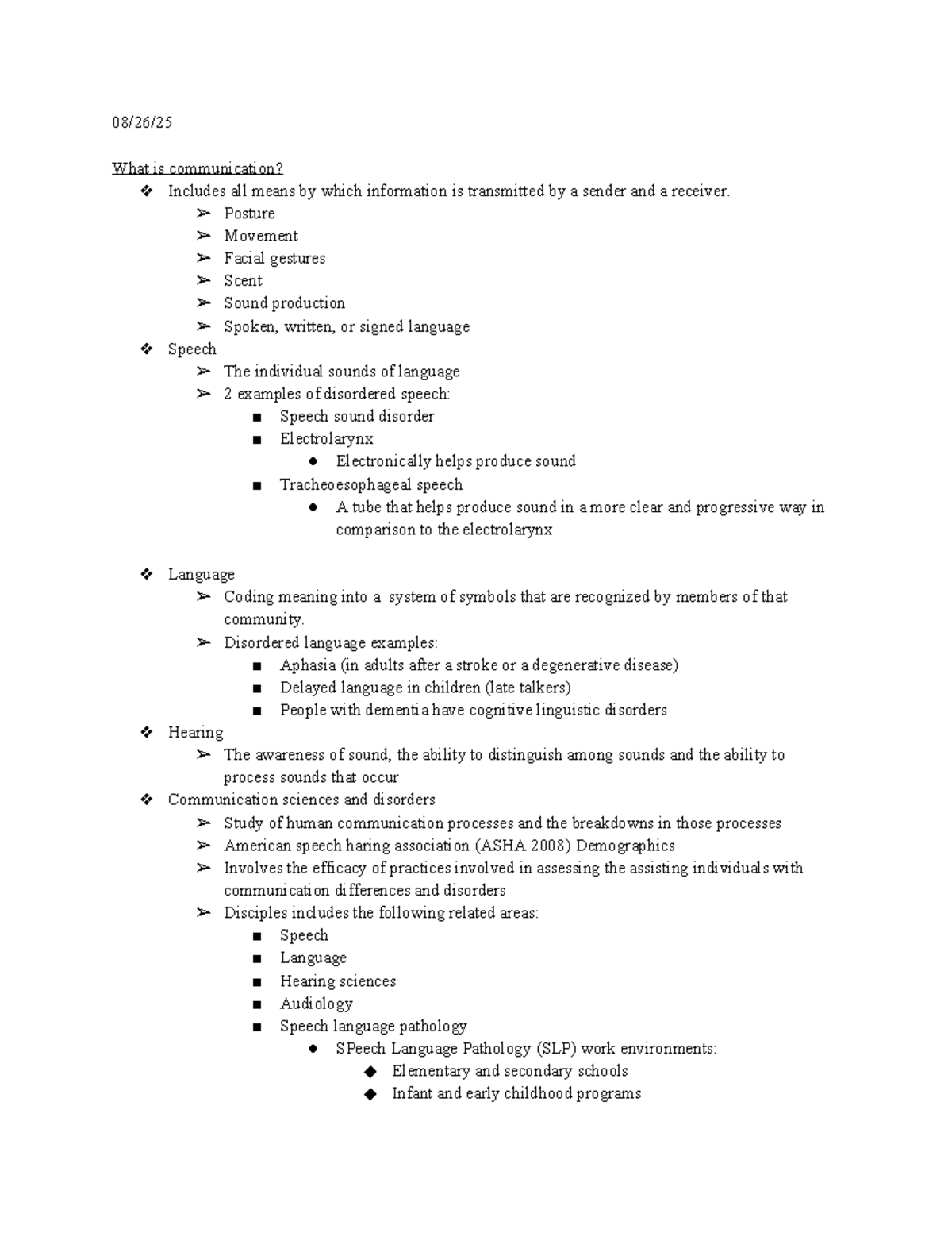 Motor Speech, Voice, and Resonance Disorders in SLP (CSD 101) - Studocu