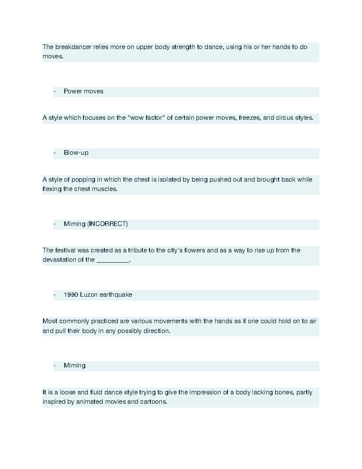 Breakdancing Techniques and Styles: A Study Guide (DANCE 101) - Studocu