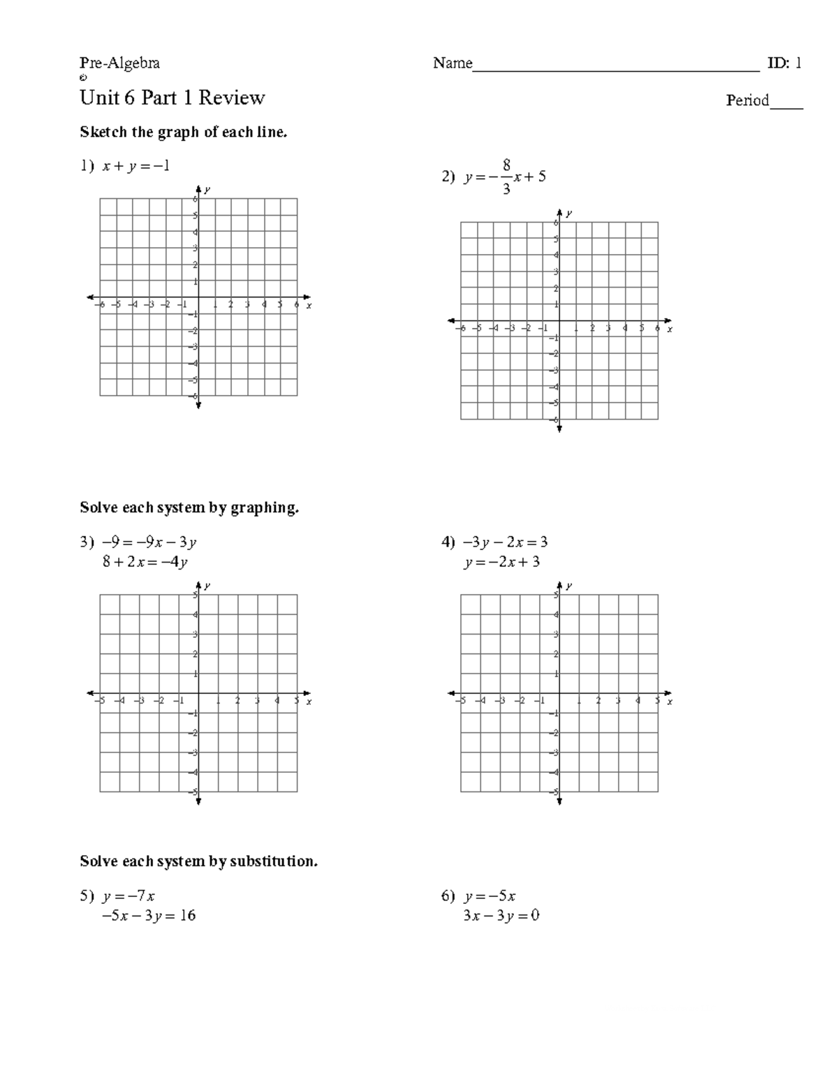 Pre-Algebra (MTH101) Final Exam Review Worksheet - Studocu