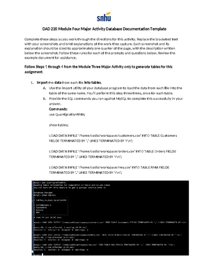 IDS403 Module Three Activity - Macie Frederick IDS- Professor James ...