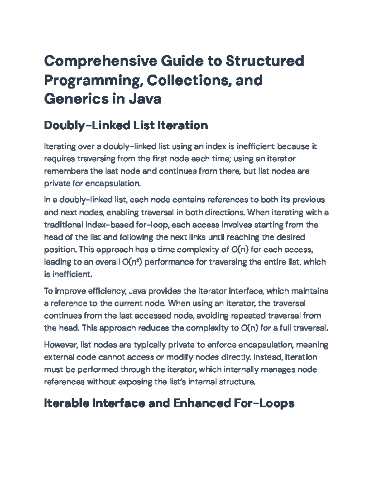 Comprehensive Guide to Java Generics, Collections, and Variance Principles - Studocu