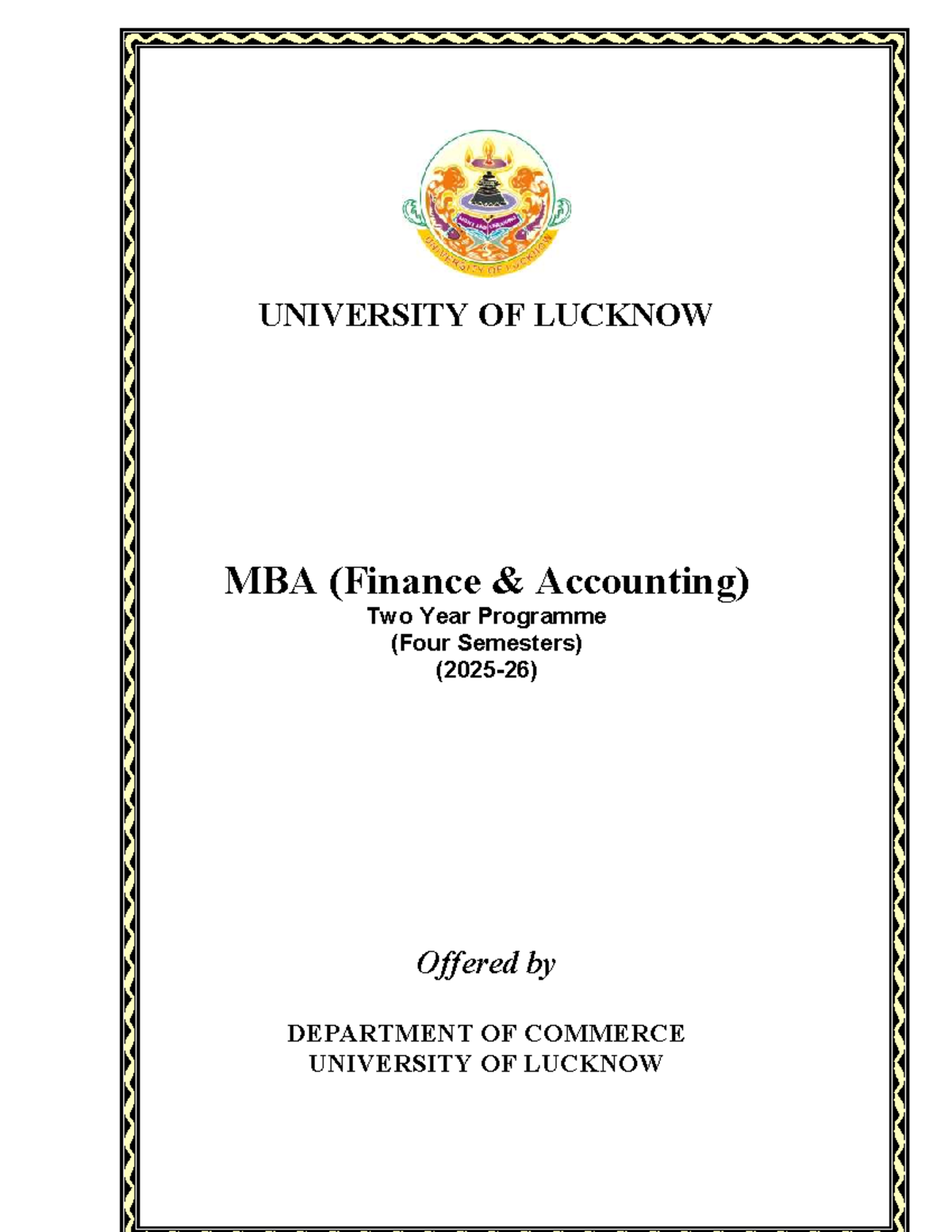 MBA (Finance & Accounting) Programme Overview and Course Details - Studocu