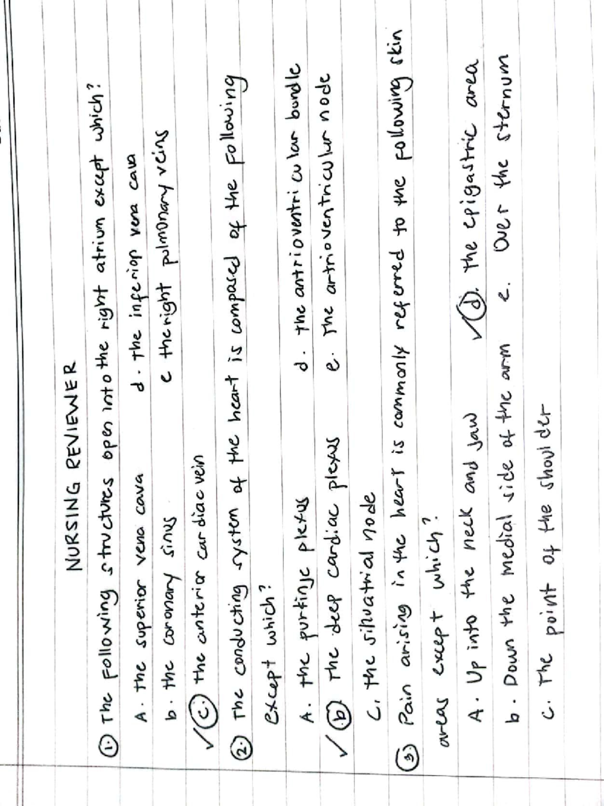 Nursing 986 QUIZ 2 - Dhdhhd - NURSING REVIEWER 1. The Following ...