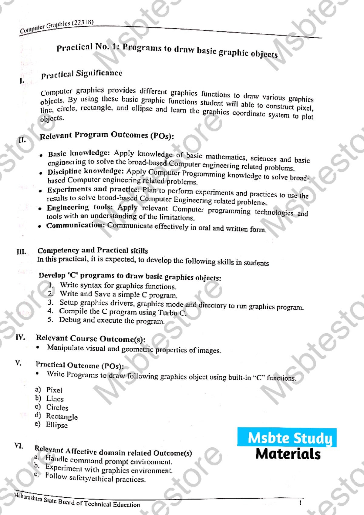 22318 Computer Graphics Lab Manual Answers Compilation - Studocu