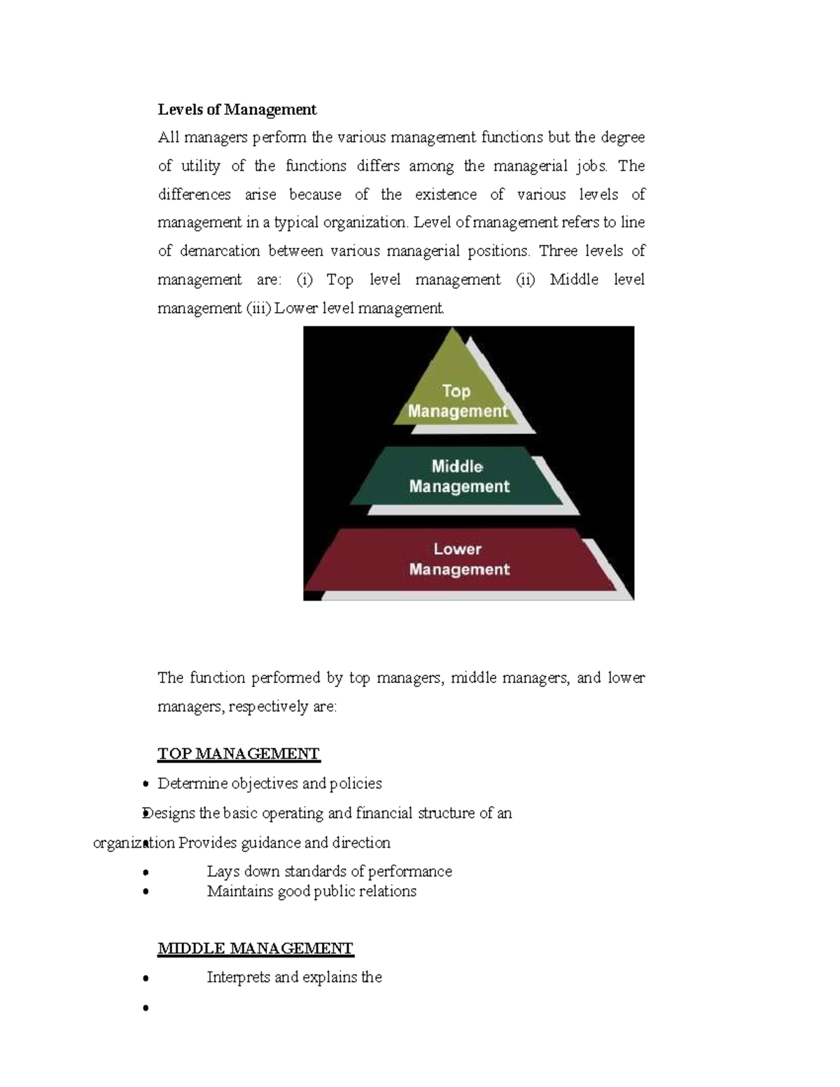 Levels of Management: Understanding Top, Middle, and Lower Management ...
