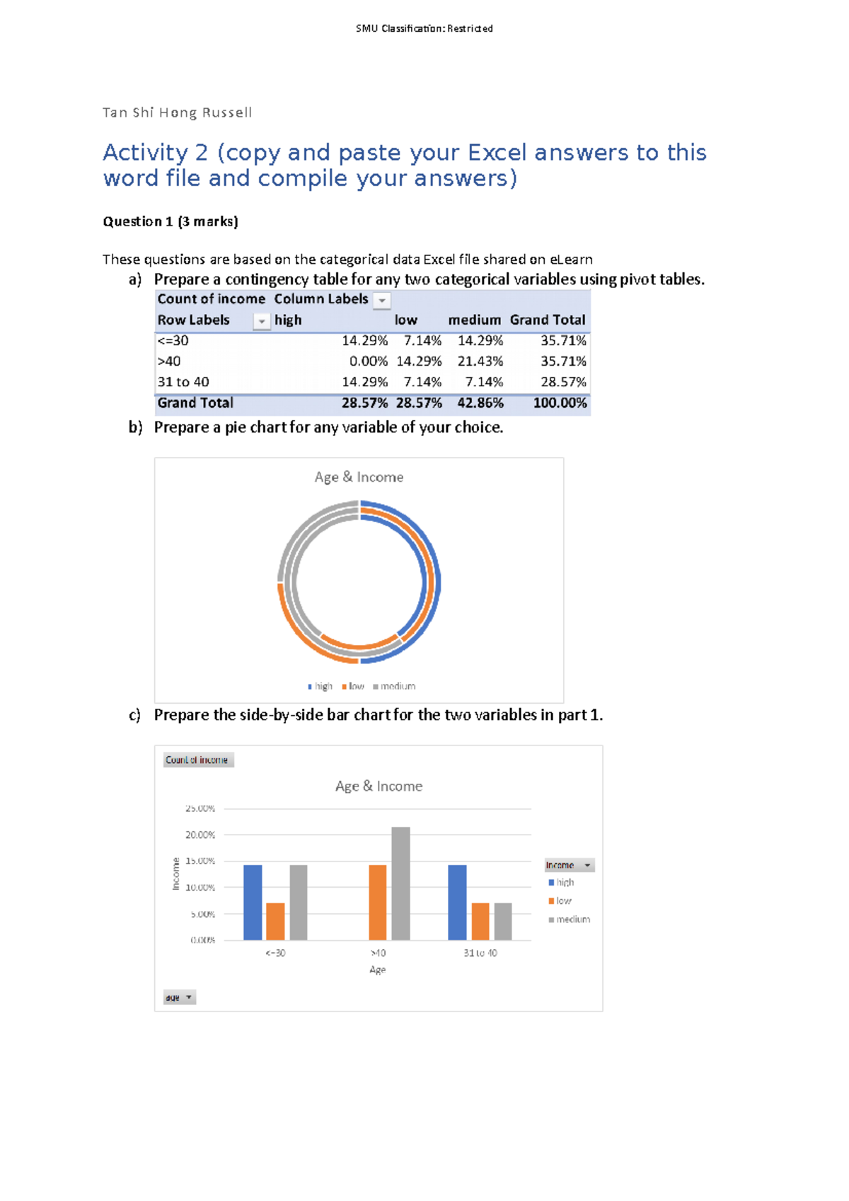SMU Activity 2 - Excel Data Analysis & Visualizations Notes - Studocu