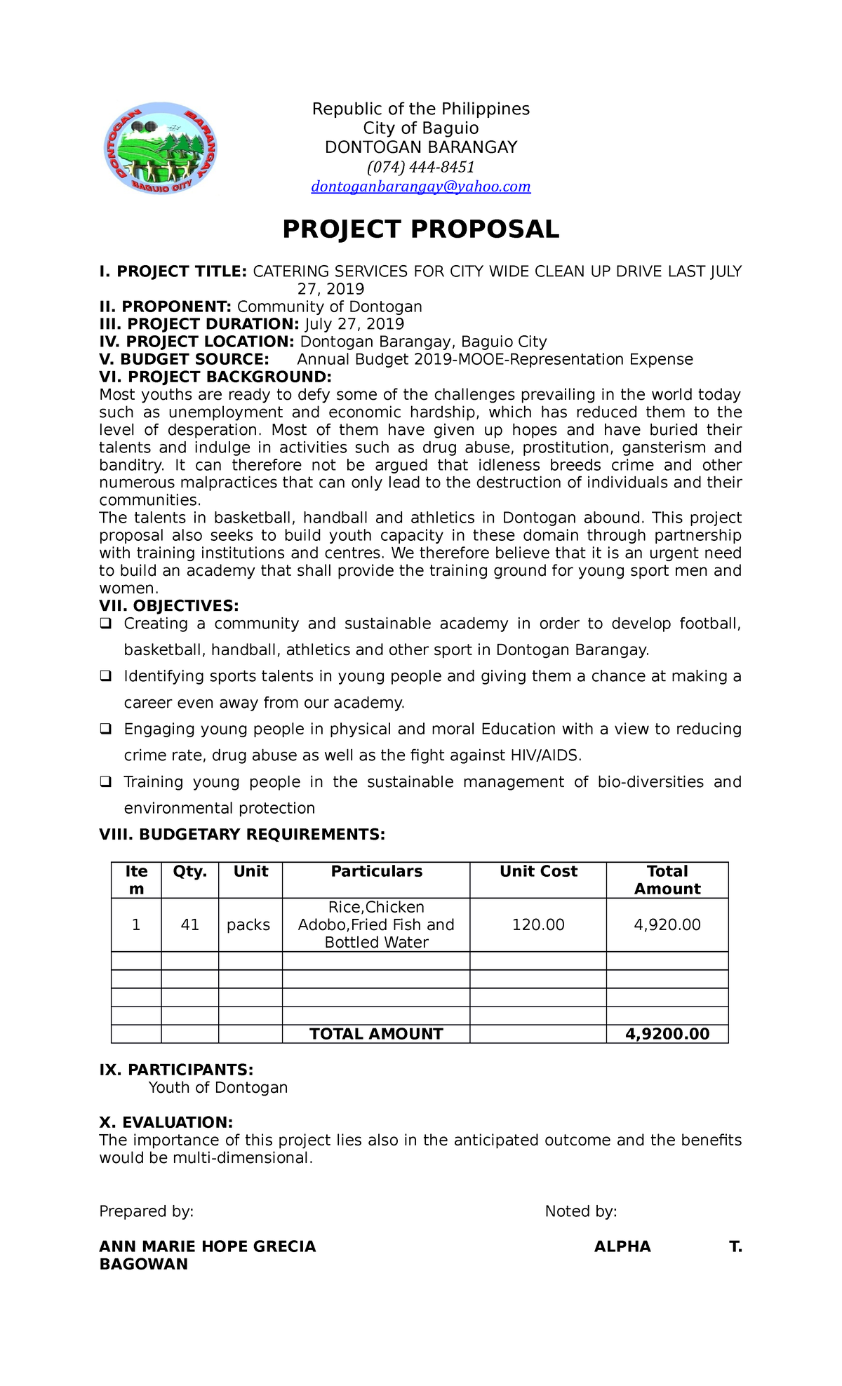 439317397 Project Proposal: Community Sports Academy Development - Studocu