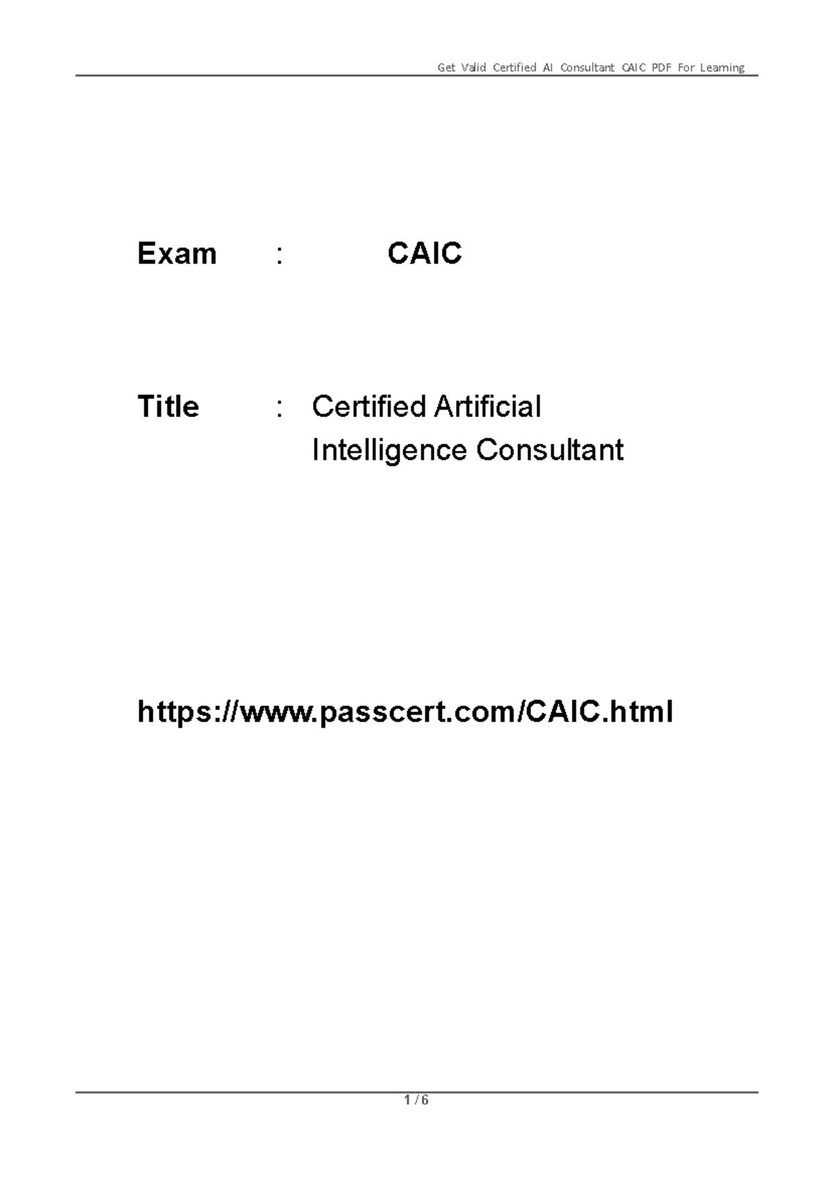 Certified AI Consultant CAIC Exam Study Guide with Answers - Studocu