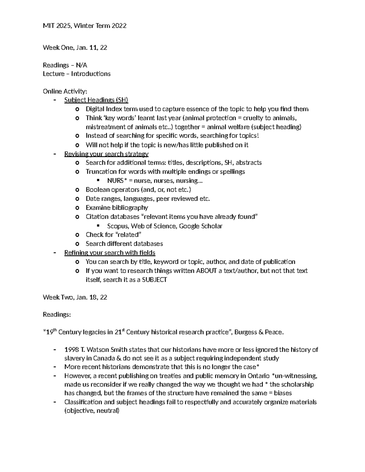 MIT 2025 Lecture Summaries: Week 1 to Week 5 Insights - Studocu