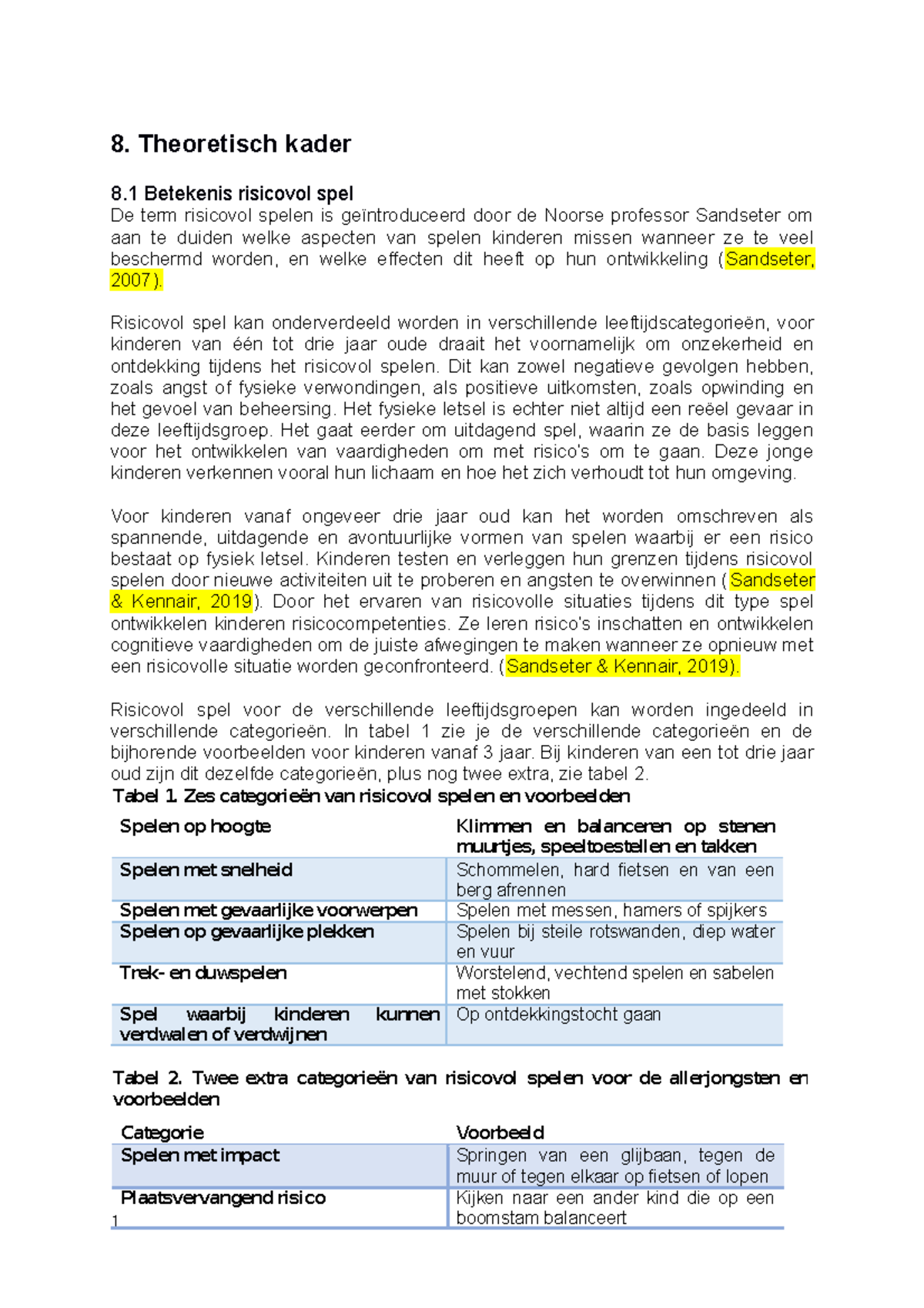 Theoretisch Kader: Theorieën over Risicovol Spelen en Ontwikkeling ...