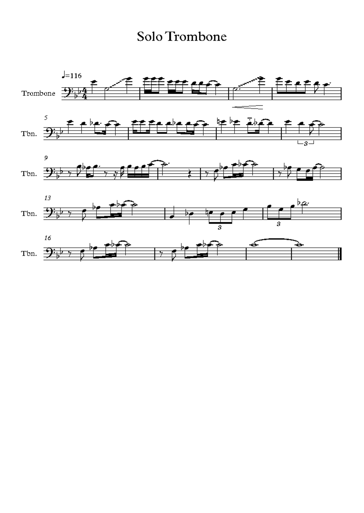 Solo Trombone Study Notes - MB Techniques and Exercises - Studocu