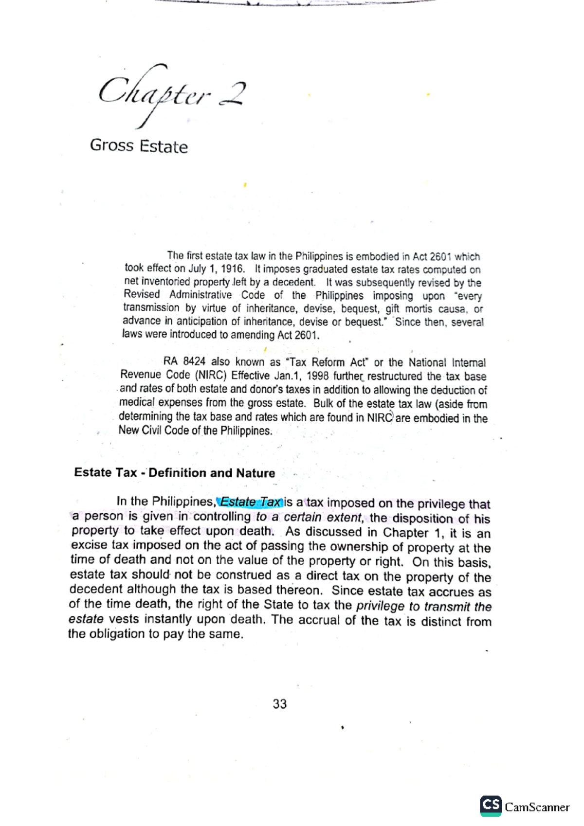 Chapter 2 - Notes on Business Taxation: Understanding Gross Estate ...