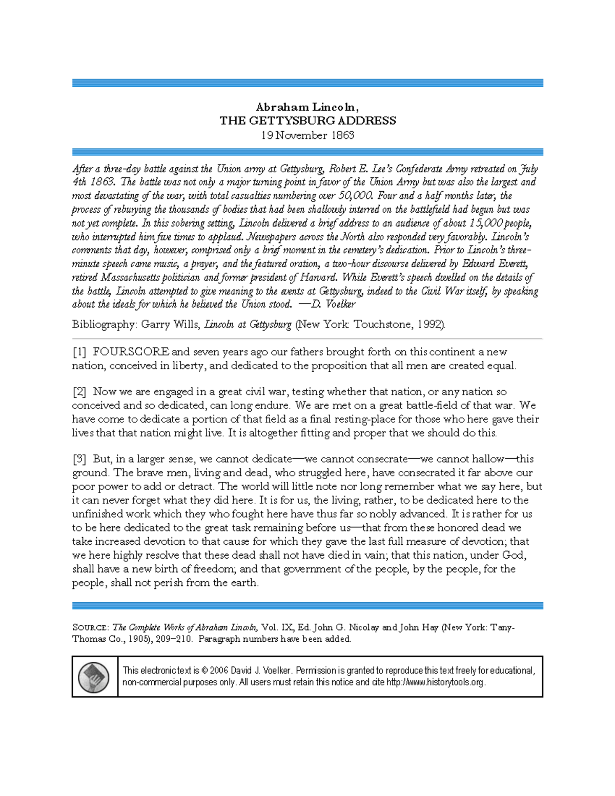 Gettysburg Address Analysis - HIST 101 Lecture Notes - Studocu