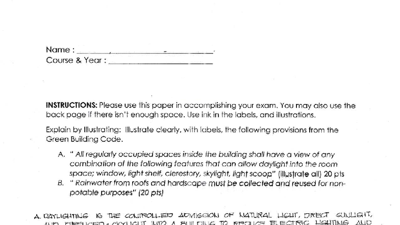 Prexam - Design: Green Building Code Illustrations and Daylighting ...