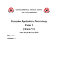 Computer Applications Technology - Grade: 10 - Further Education and ...