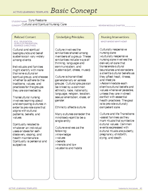 NUR 4410 Pediatrics ATI Templates - ACTIVE LEARNING TEMPLATES ...
