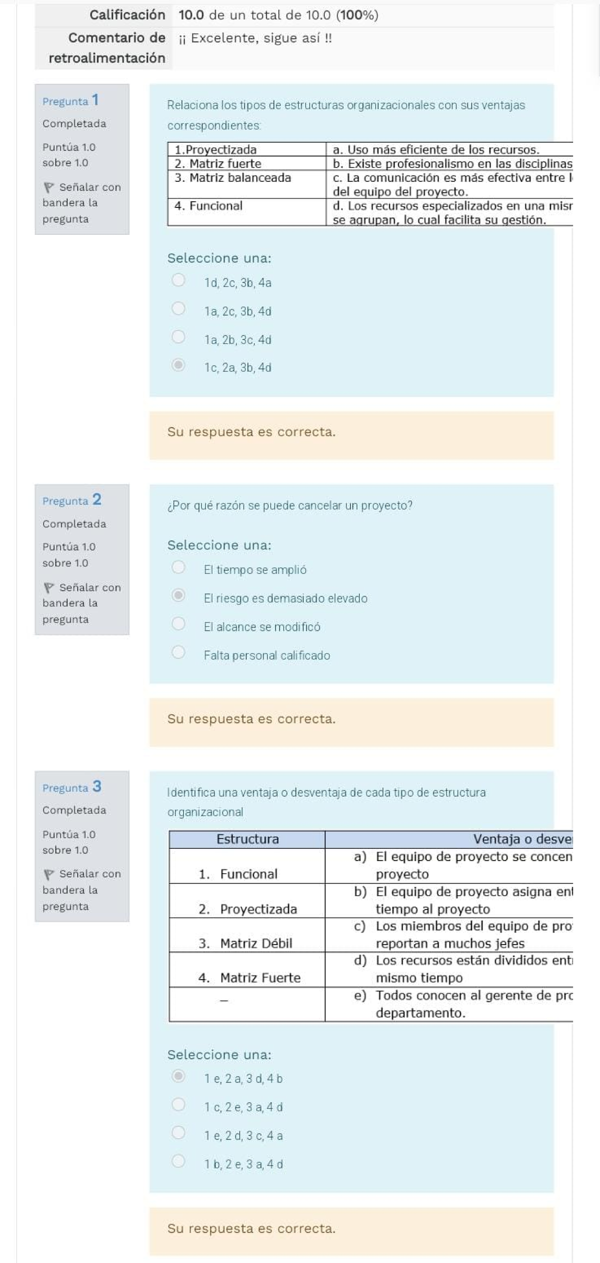 Examen Semana 2: Procesos en Administración de Proyectos - Studocu